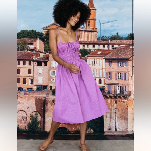 Ciao Lucia | Dresses | Nwt Ciao Lucia Dress Gabriela Wave Cotton Midi ...